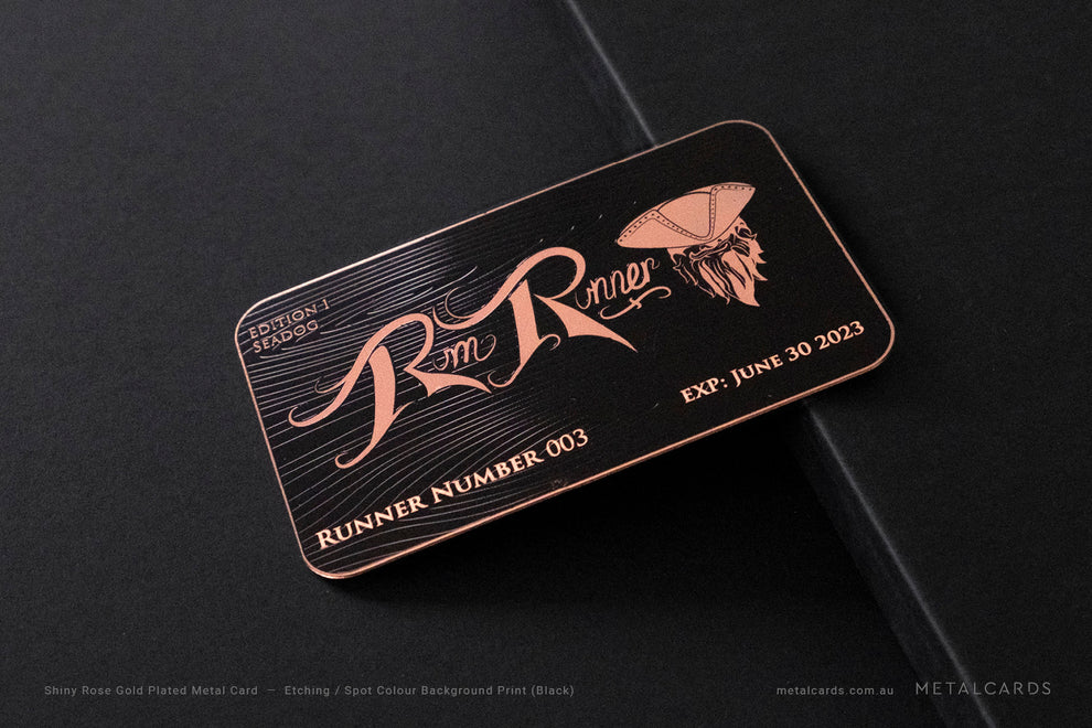 Metal Cards Australia | Rose Gold Metal Card